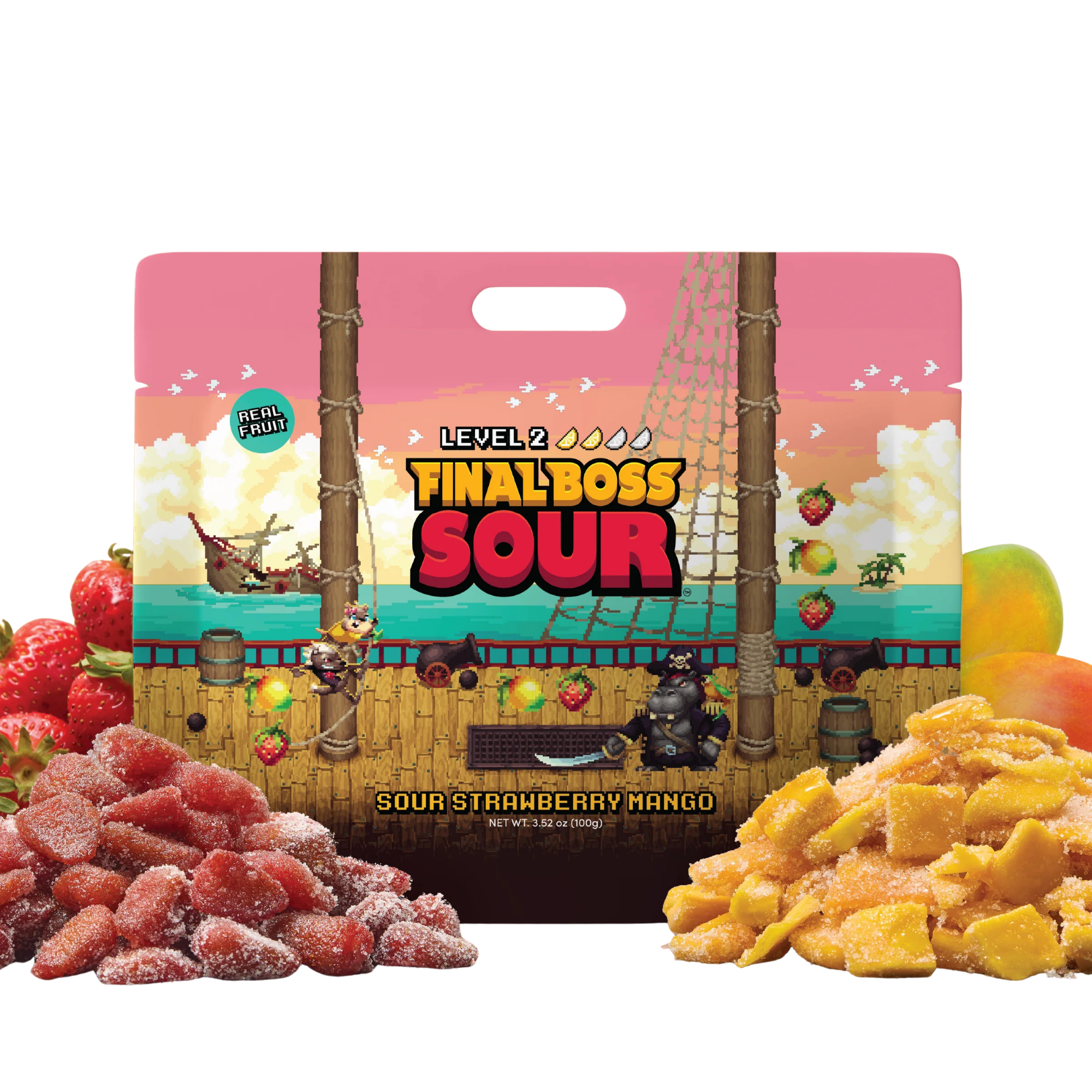 Final Boss Sour Level 2 Sour Strawberry x Mango (3.52 oz) 12pack – AI ...